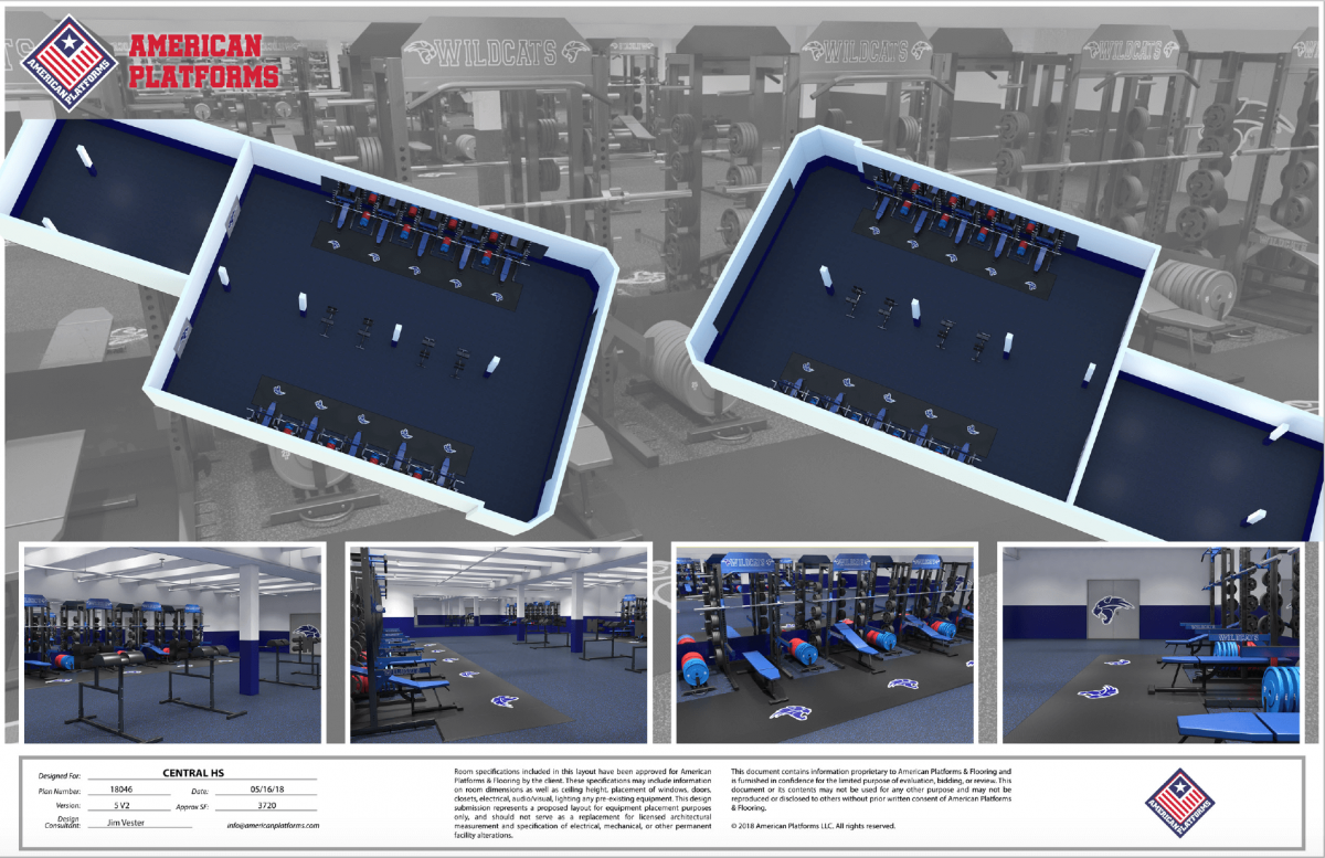 New and Renovated Weight Room - American Platforms